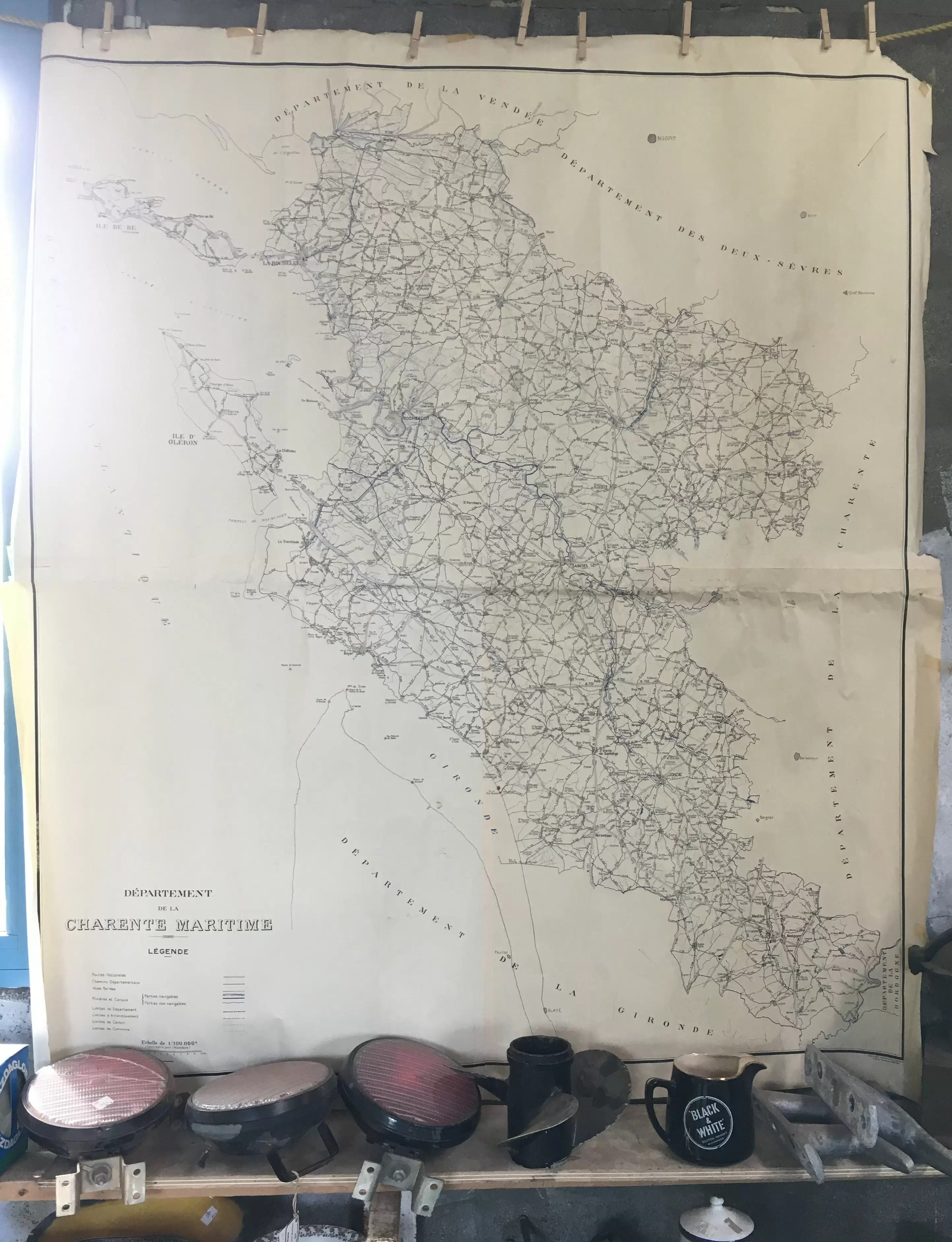 Old map of Charente Maritime. | Brikbroc, online flea market