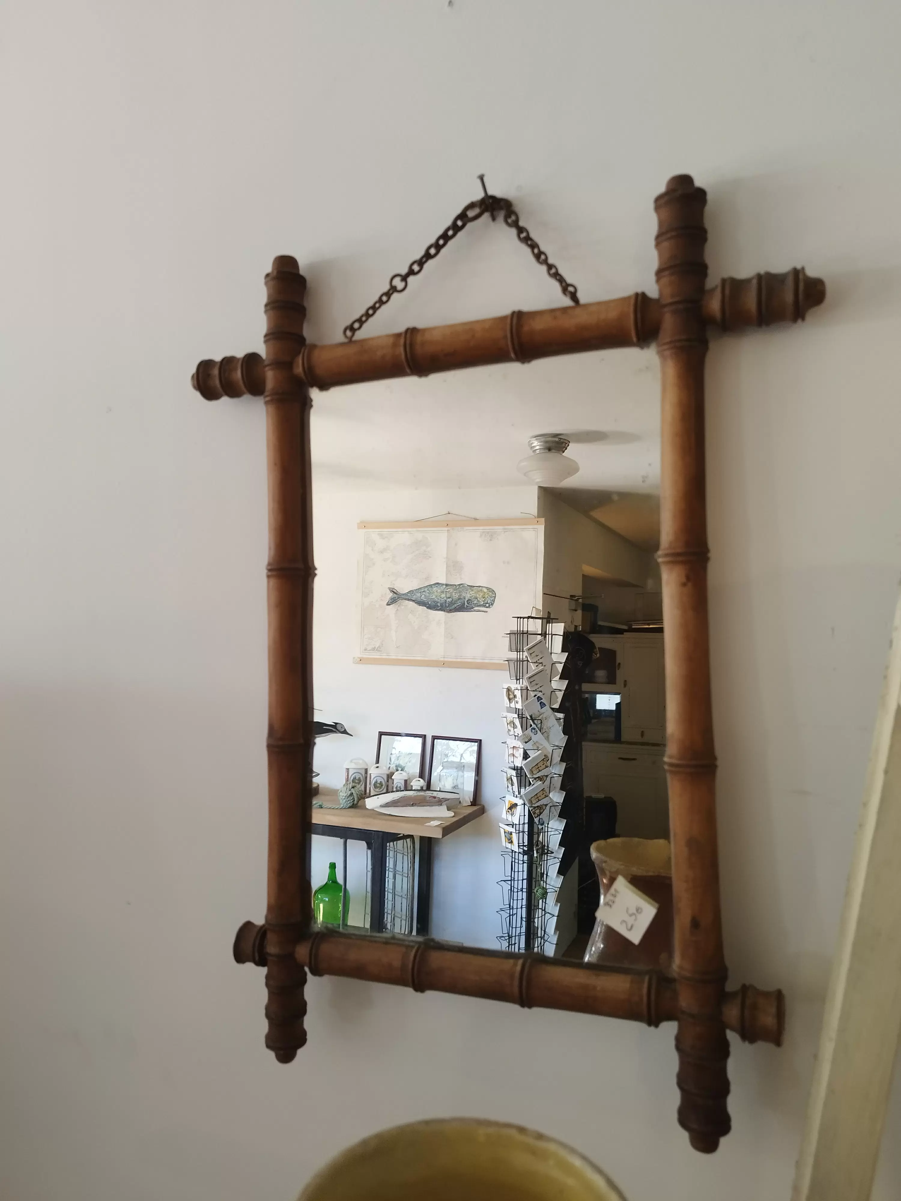 Vintage bamboo mirror | Brikbroc, online flea market