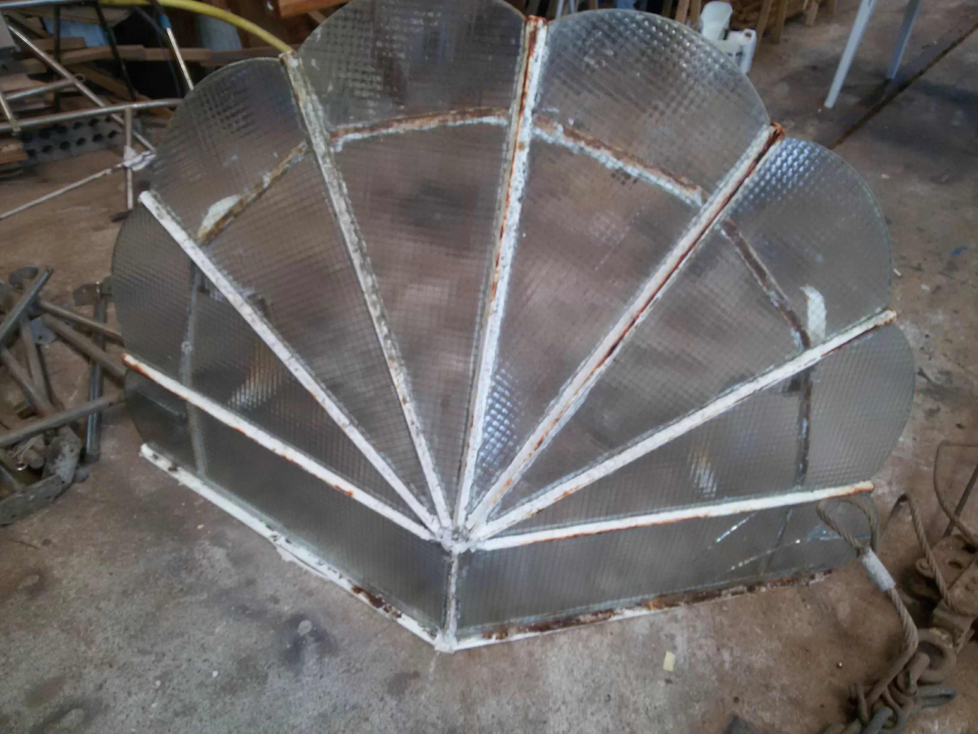 Wrought iron and reinforced glass canopy | Brikbroc, online flea market